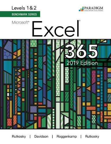 Microsoft Excel 365, 2019, Level 1 and 2 - STANZATEXTBOOKS