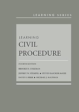 Learning Civil Procedure - STANZATEXTBOOKS